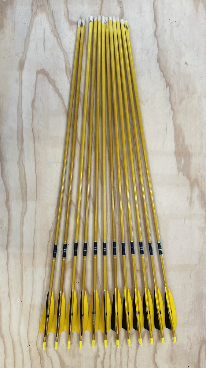 65-70# Eagle Arrows –Spruce, yellow – Raptor Archery