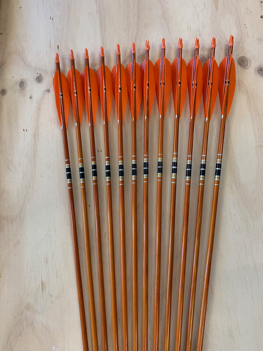 60-65# Eagle Arrows – Fir, Orange – Raptor Archery